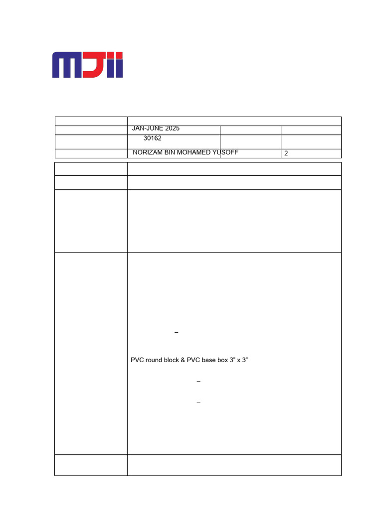 Practical Assessment 2a - Domestic Wiring-Accessories-jj2025 | PDF | Electrical Wiring | Electricity