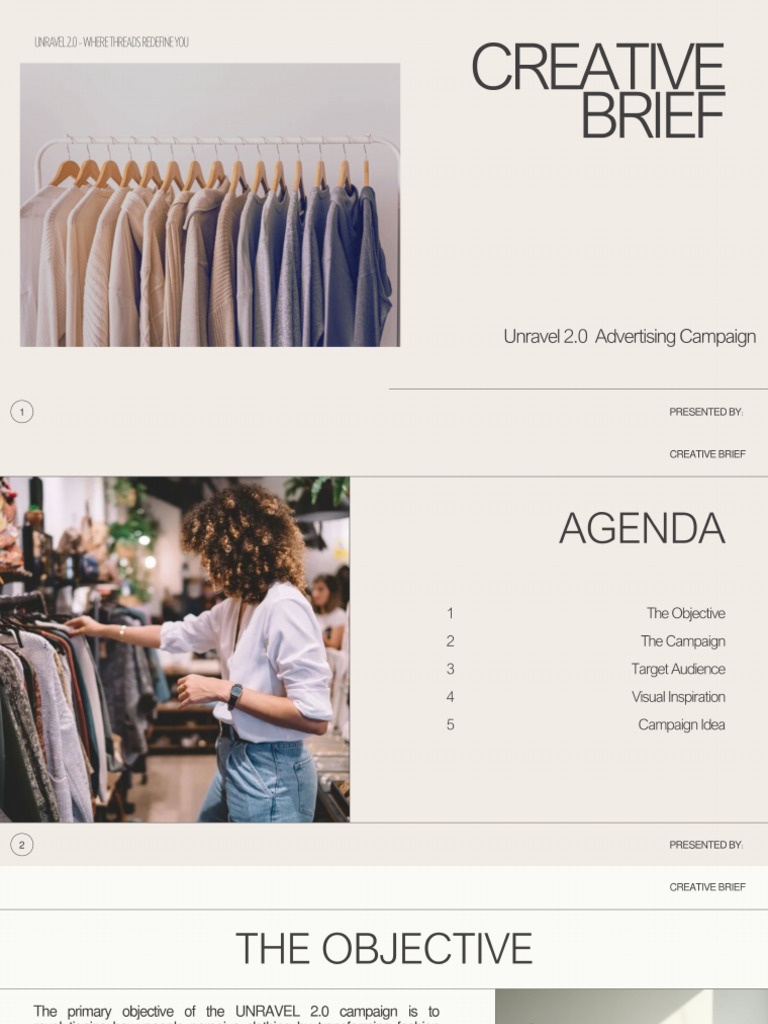 Clothing Brand Advertisement Creative Brief | PDF