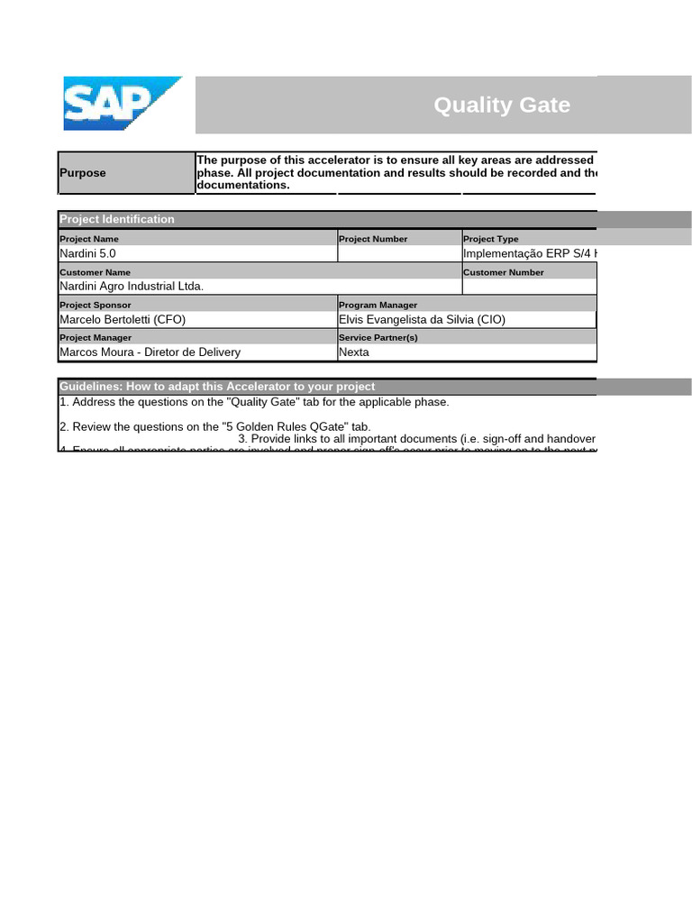 S4H - 599 QualityGate - S4HANACloud - EX v8 | PDF | Business Process | Cloud Computing