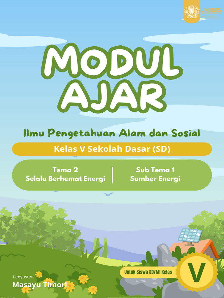 Modul Ajar Ipas Sumber Energi Masayi Timori Fix | PDF