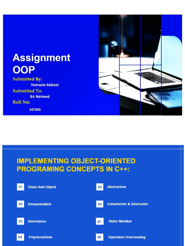 Assignment 01 OOP | PDF
