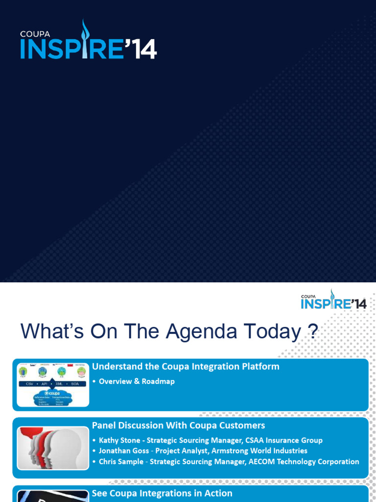 Coupa Integration Overview and Roadmap | PDF | Enterprise Resource ...