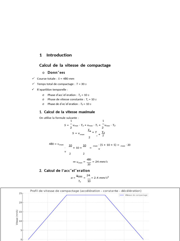 Calcul de Vitesse | PDF