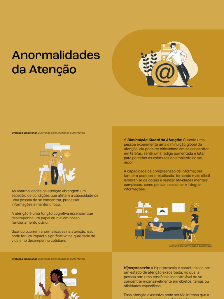 Dicas+da+Bia+-+Anormalidades+da+Atenção | PDF | Atenção | Humano