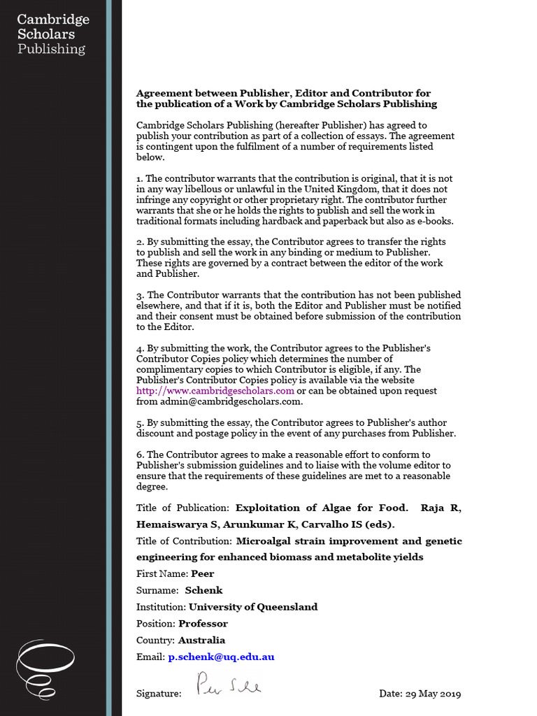 C1 Contributors agreement-PS | PDF