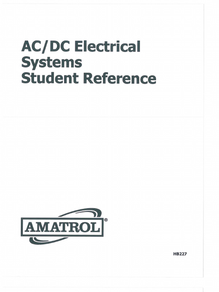 SRG Ac DC Electrical Module 1-3 | PDF