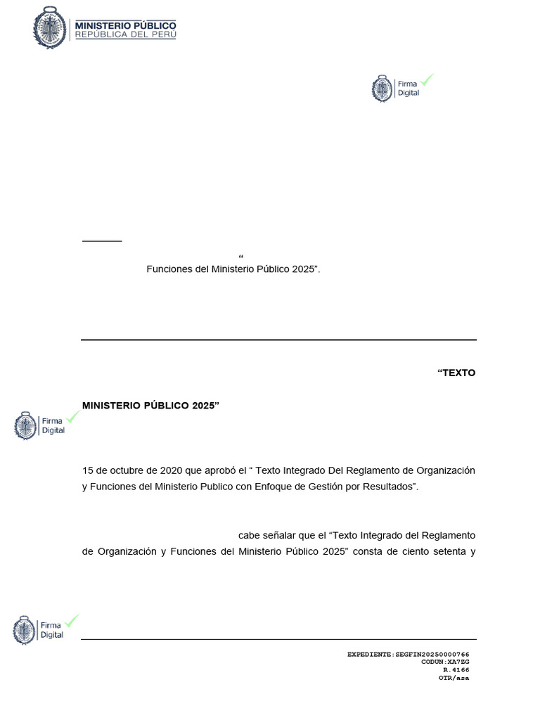 Oficio Multiple N.° 000049-2025-Mp-Fn-Pjfslimasur | PDF