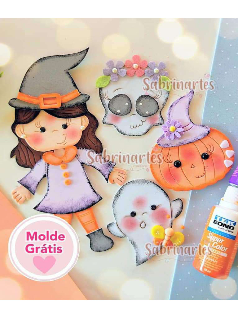 Apliques Halloween Moldes Grátis | PDF