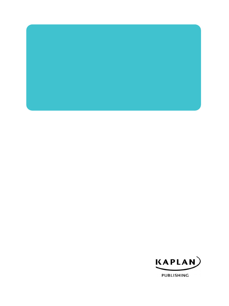 CIMA Official SCS F&P Workbook May - August 2025 | PDF | Space Debris ...