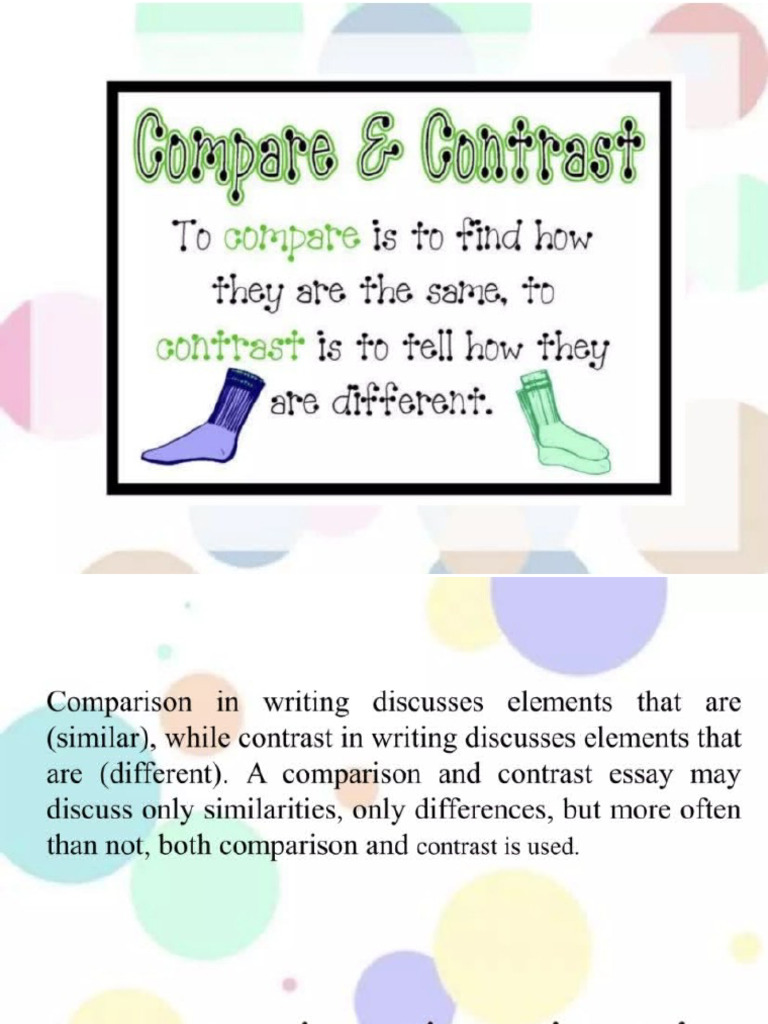 Compare and Contrast | PDF