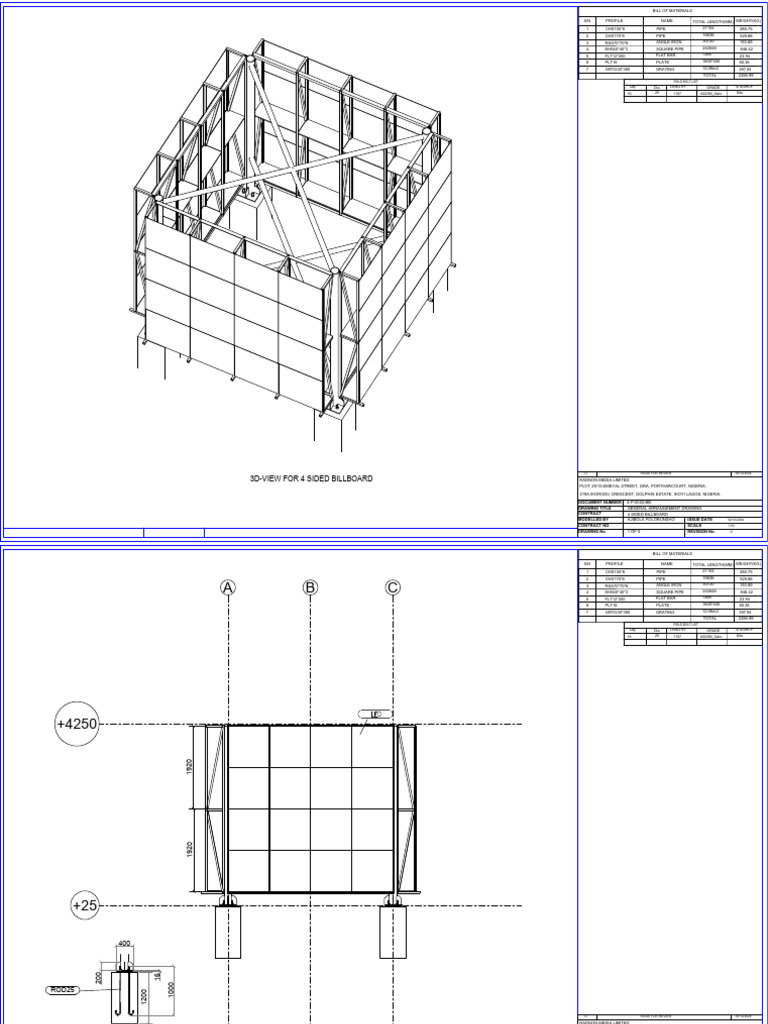 4-Sided Board-Ga - 4-P-0002-BB | PDF | Structural Steel