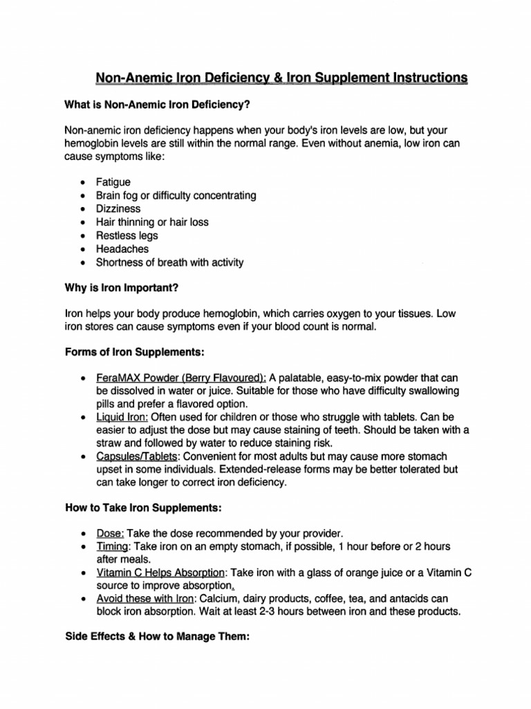 Iron Handout | PDF