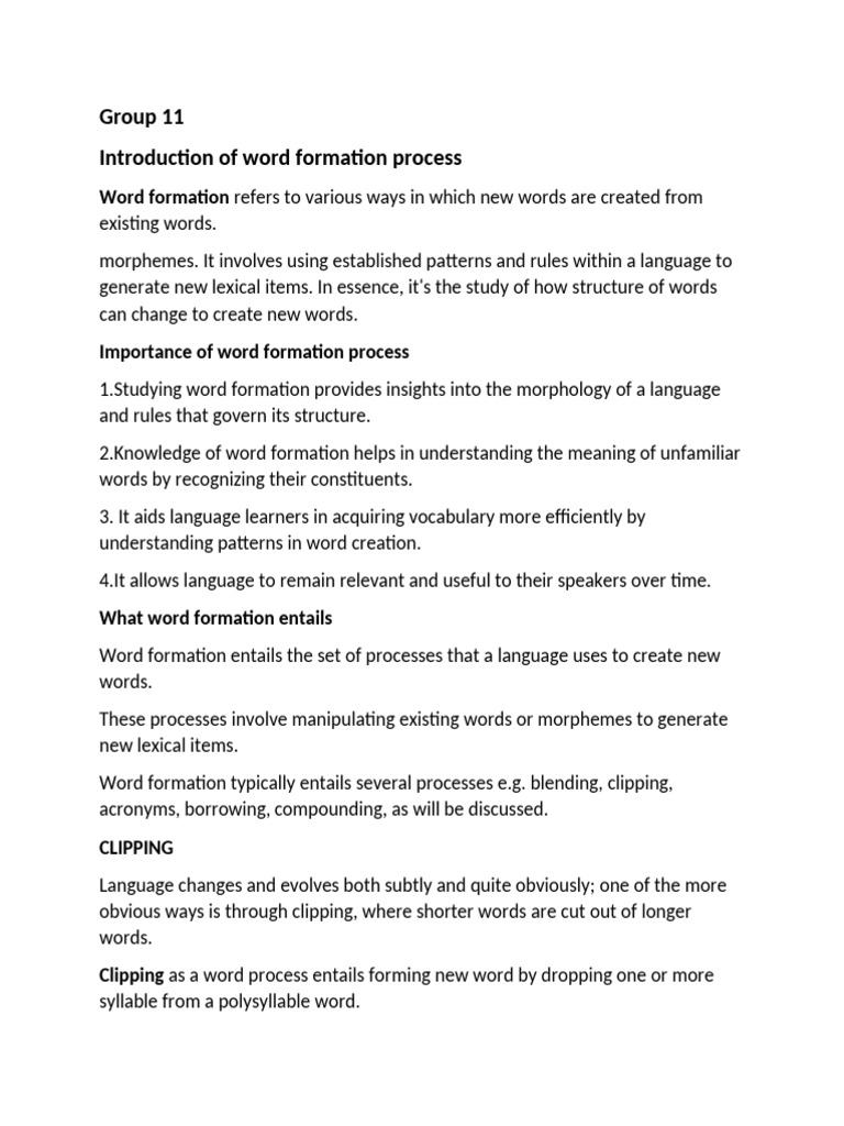 Word Processes Group 11 Assignment - 075736 | PDF | Acronym | Word