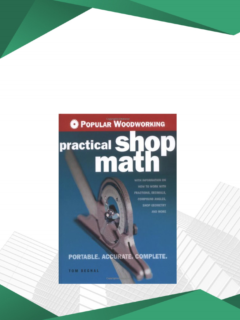 Popular woodworking practical shop math portable accurate complete 1st ...