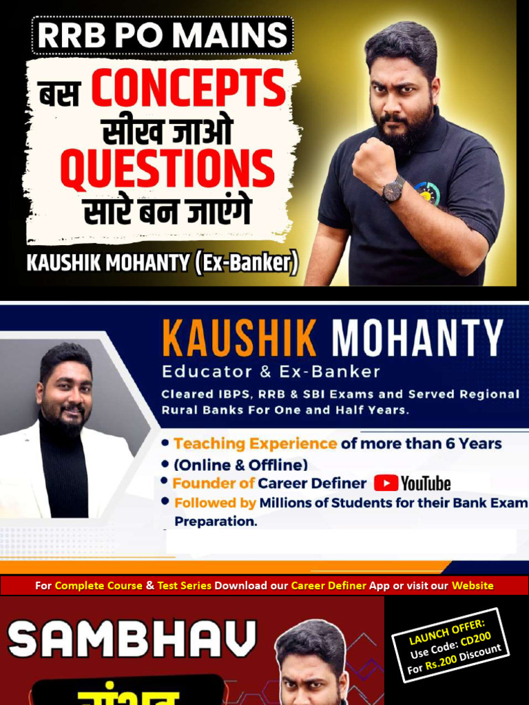 RRB PO Mains Arithmetic Concepts | PDF | Fertilizer | Ammonia