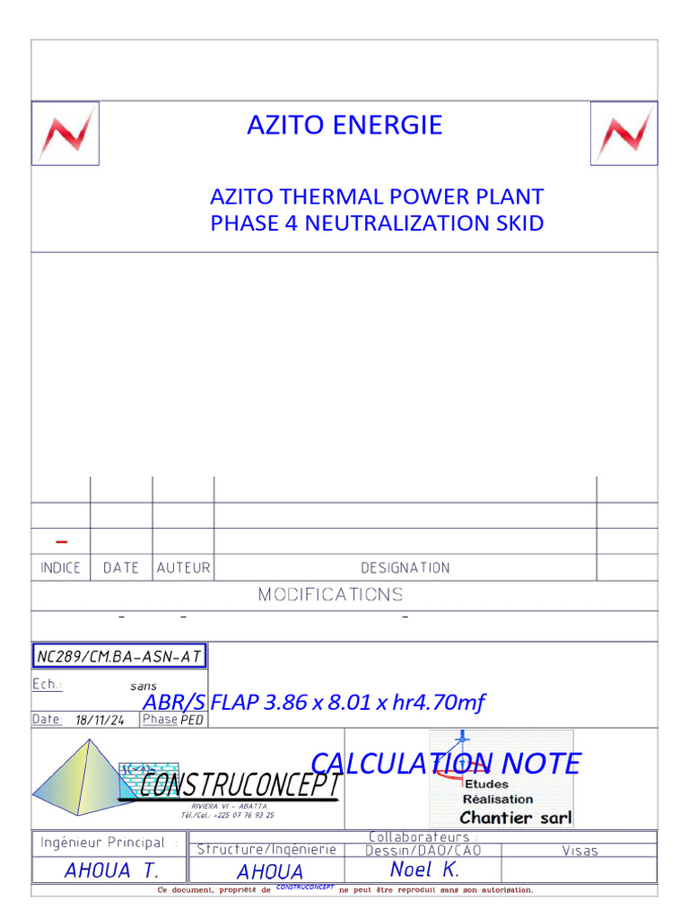 Neutralization Skid Shelter 50m2-AzitoEnergie Eng | PDF | Physical ...