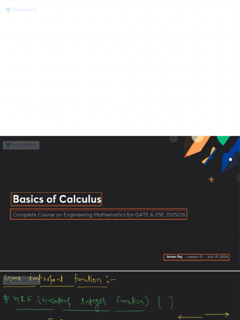 Basics of Calculus With Anno | PDF