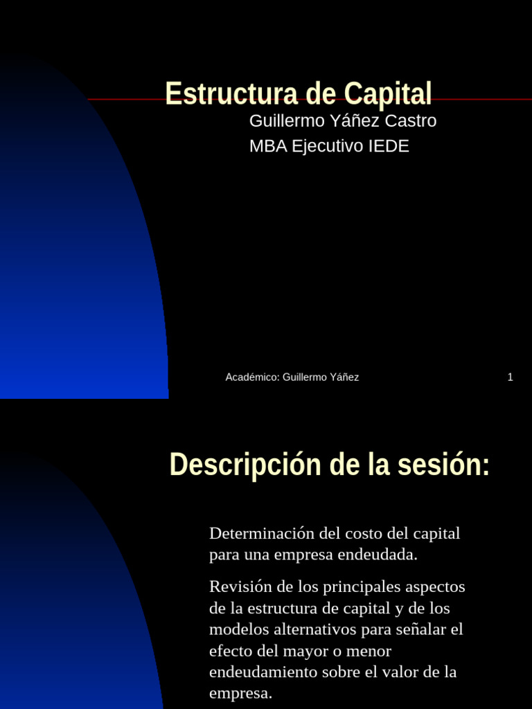 Estructura de Capital | PDF | Deuda | Business