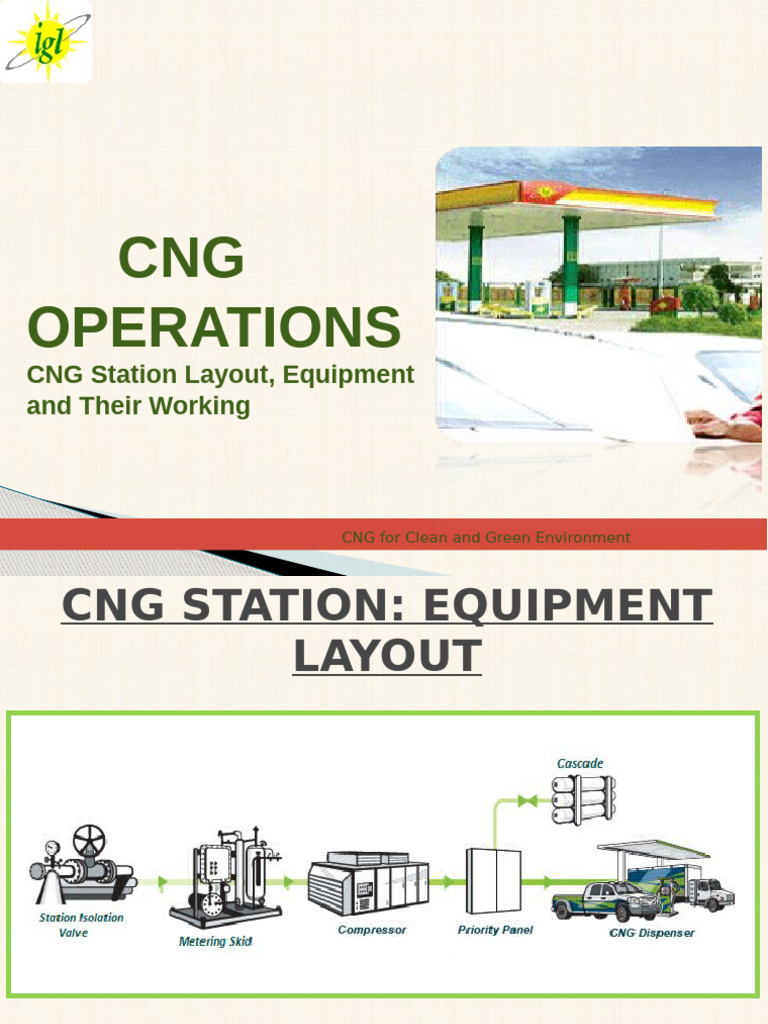 CNG Layout, Equpments and Their Working | PDF | Piston | Pump