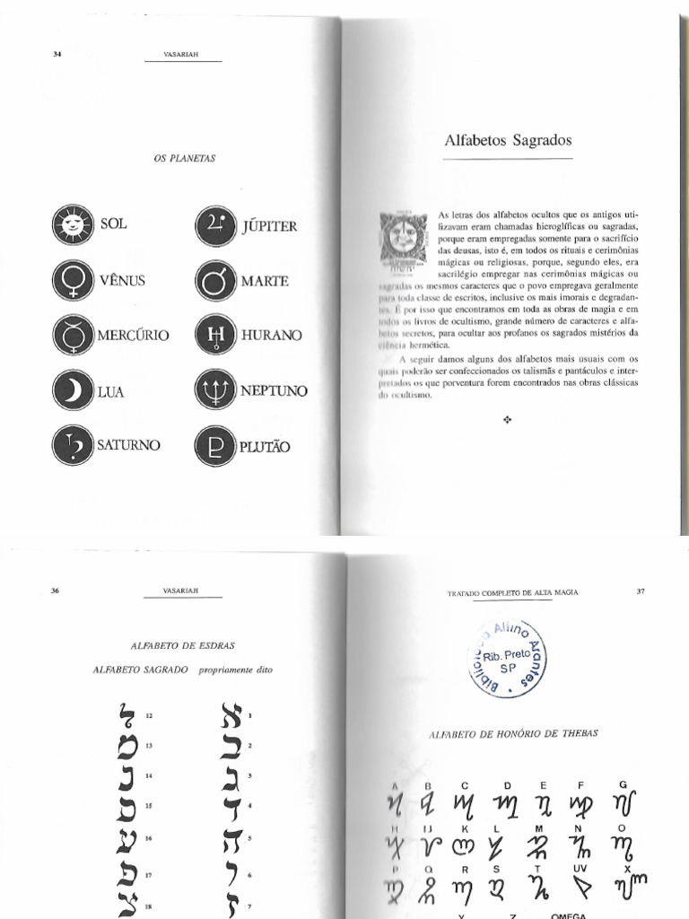 Alfabetos Sagrados - Vasariah | PDF