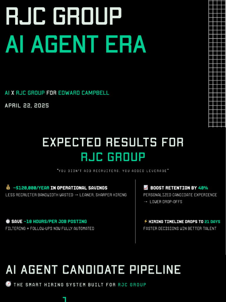 RJC Group's AI Agent BluePrint For Edward Campbell | PDF