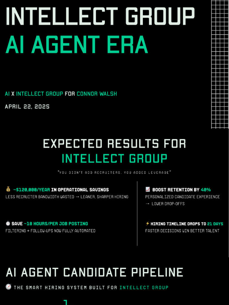 Intellect Group's AI Agent BluePrint for Connor Walsh | PDF