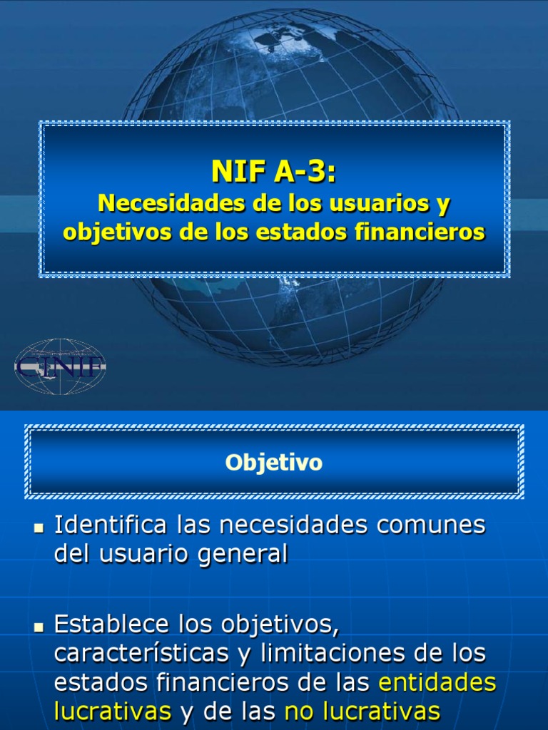 04-Nif A-3 | PDF | Estado financiero | Contabilidad