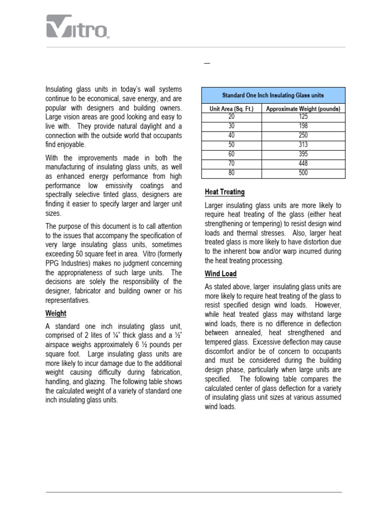 TD140 Large Insulating Glass Units Design Considerations | PDF | Glasses | Heat Treating