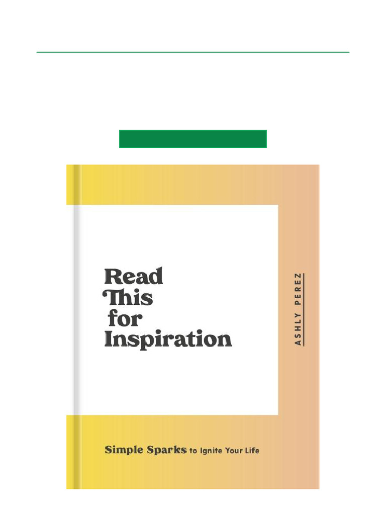 Top Ranking Read This For Inspiration Simple Sparks To Ignite Your Life ...