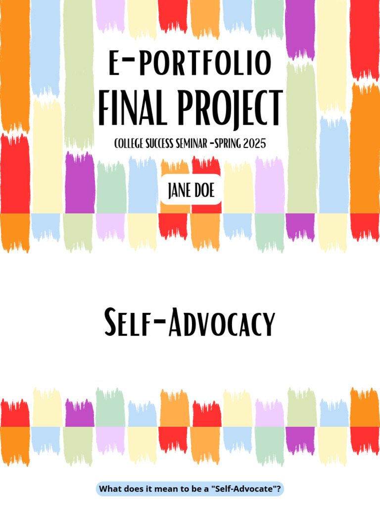 E-Portfolio Final Project 2025 | PDF | Mindset | Grit (Personality Trait)