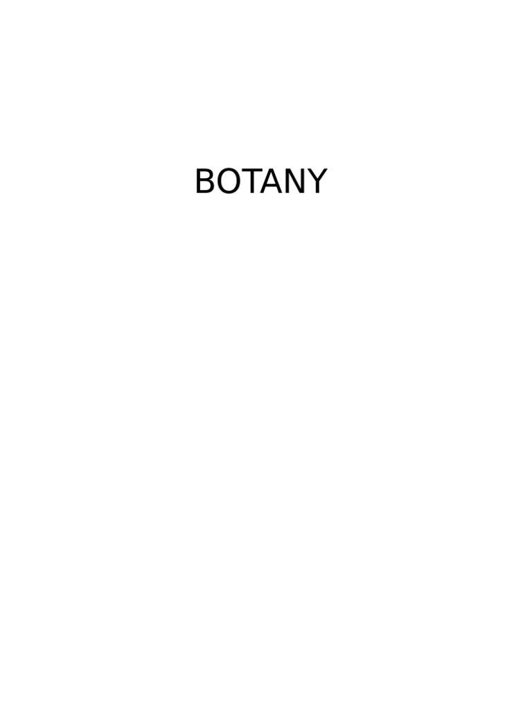 Botany | PDF