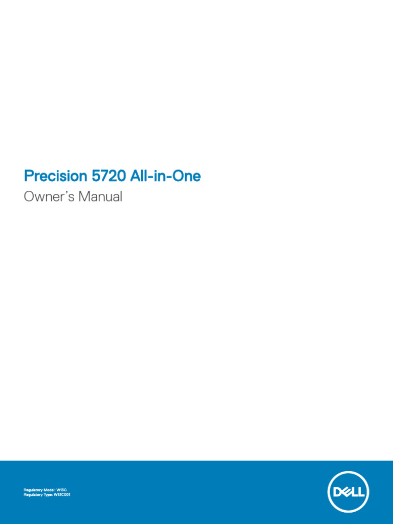 Precision 5720 Aio - Owners Manual - en Us | PDF | Electrostatic ...