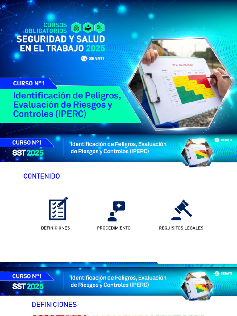 Curso SST N°1 2025 - IPERC (1) | PDF | Radiación | Riesgo