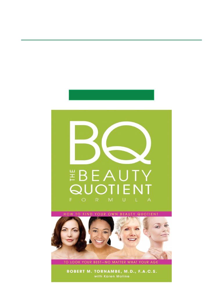 Most Loved The Beauty Quotient Formula How To Find Your Own Beauty ...