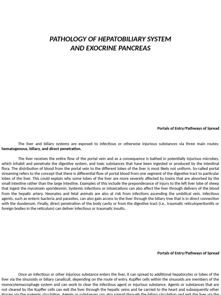 10 Pathology of Hepatobiliary System-Exocrine Pancreas | PDF | Pancreas ...