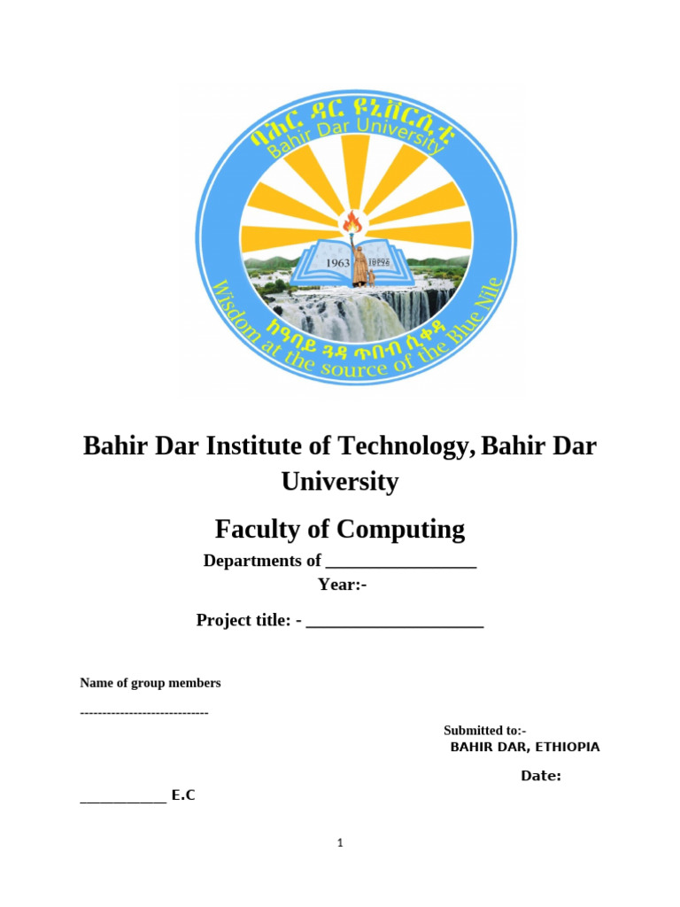 Project Document Template | PDF