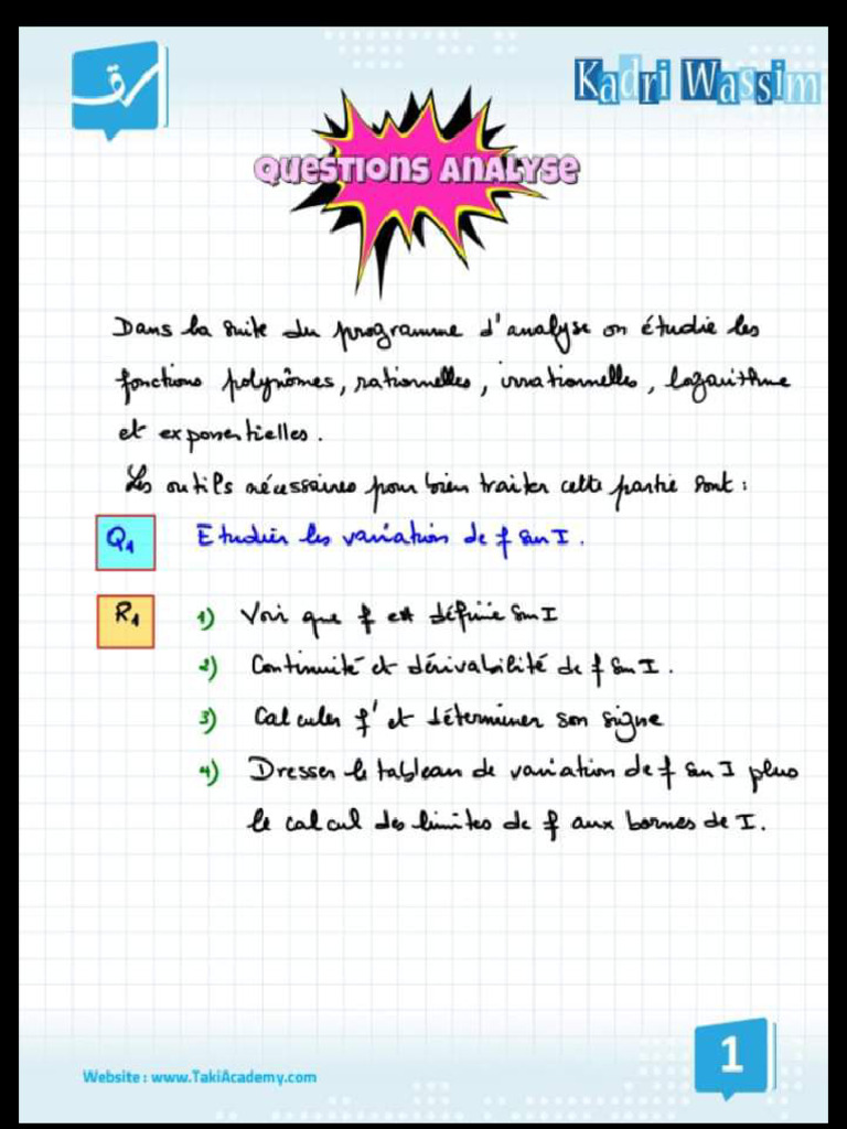 Question Analyse | PDF