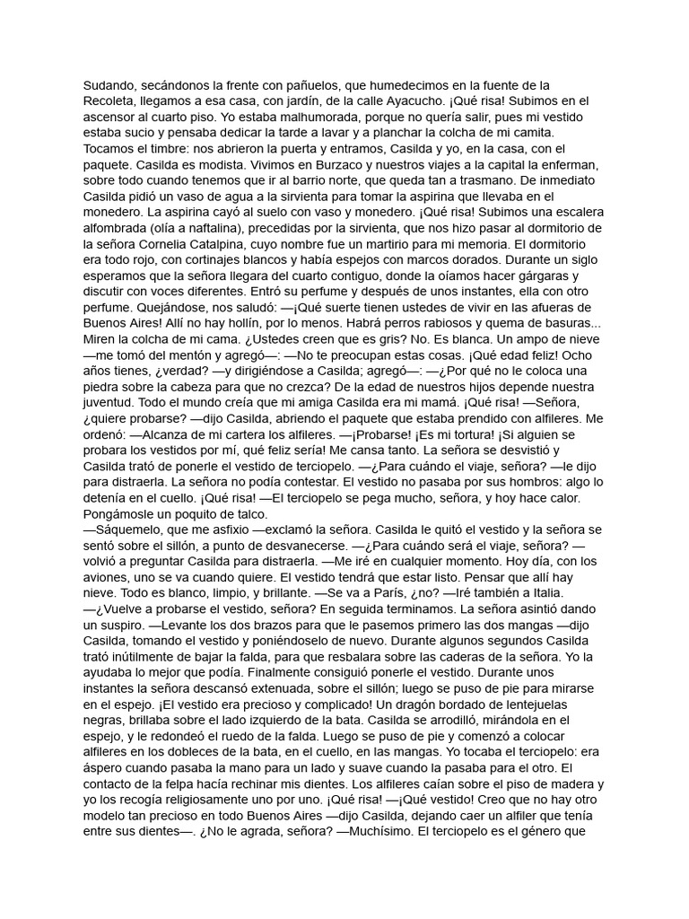 El Vestido de Terciopelo - Ocampo Silvina | PDF