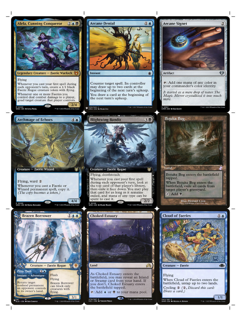 Fae Dominion (Wilds of Eldraine Commander Precon Decklist) | PDF