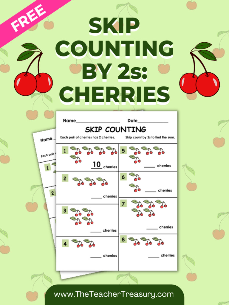 Skip Counting BY 2s: Cherries | PDF