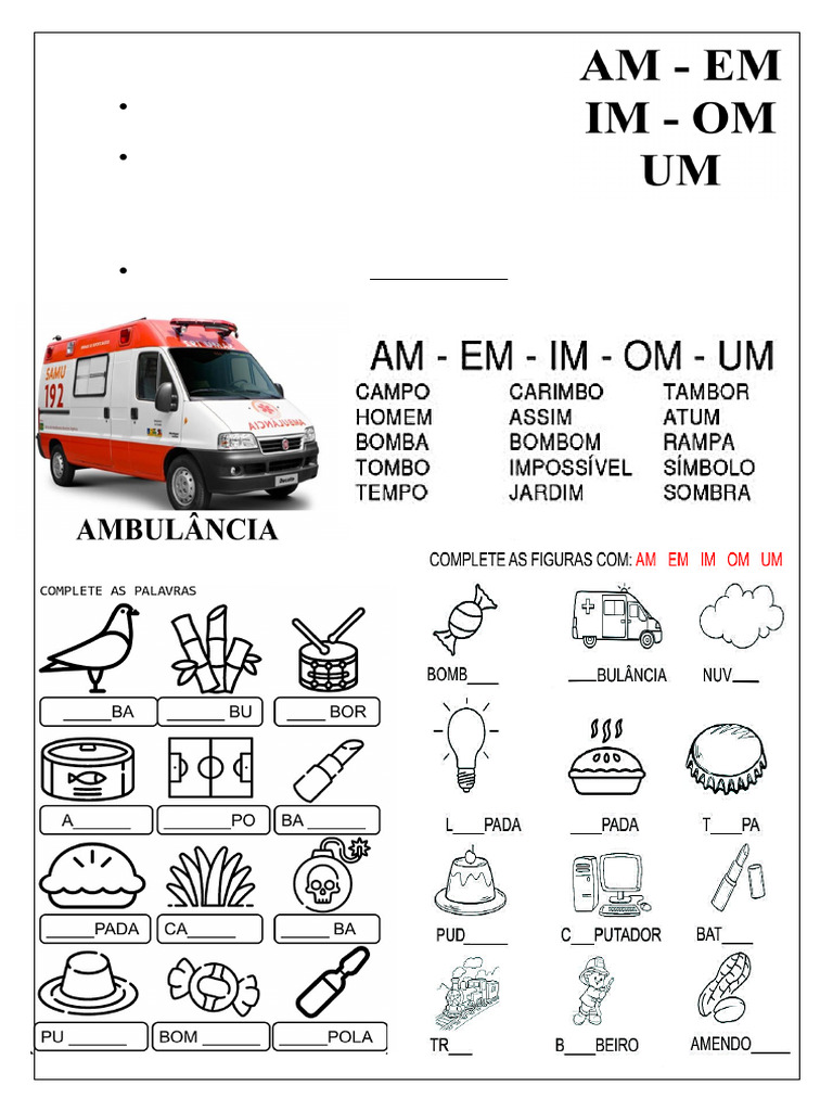 Am em Im Om Um | PDF