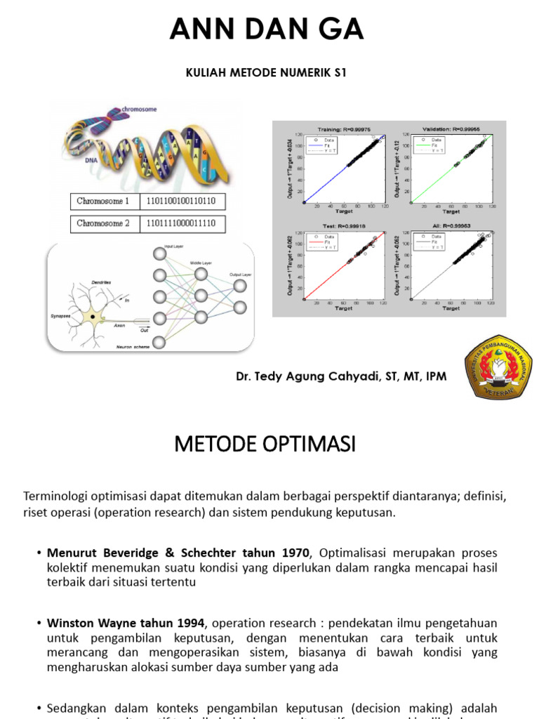 Metode Optimasi: ANN dan GA dalam S1 | PDF