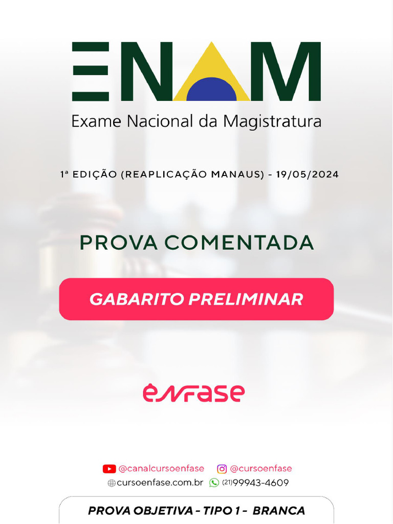 Aprovados no ENAM: Resultados e Preparação | PDF | Constituição ...