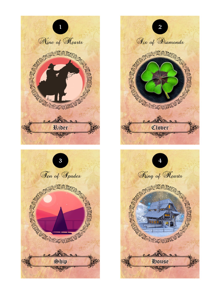Printable Lenormand Cards | PDF