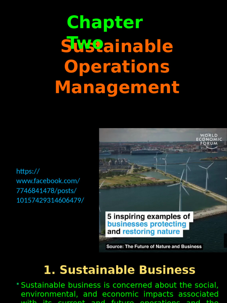 Chapter Two - Sustainable Operations Management - 2022 | PDF ...
