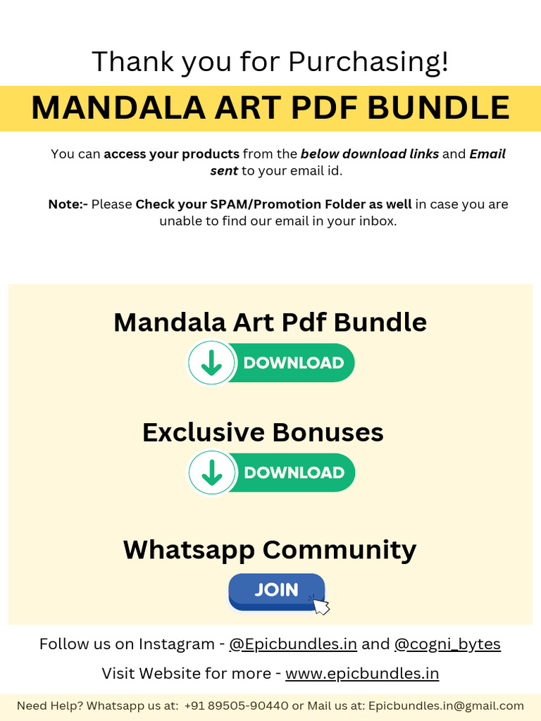 Mandala Art PDF Bundle | PDF