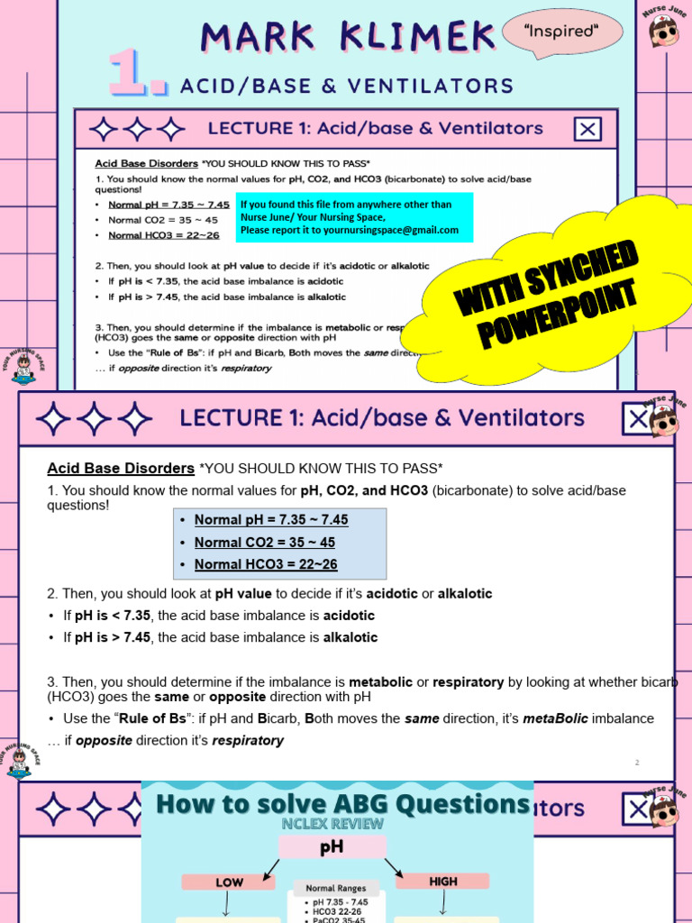 Acid Base Balance #1 | PDF | Bicarbonate | Medical Emergencies