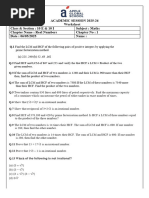 Class10 LCM HCF Word Problems | PDF