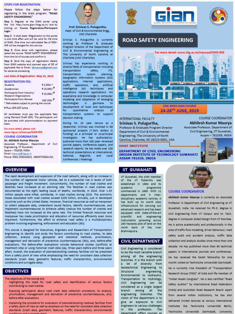 Gian Road Safety Engineering | PDF | Traffic Collision | Engineering