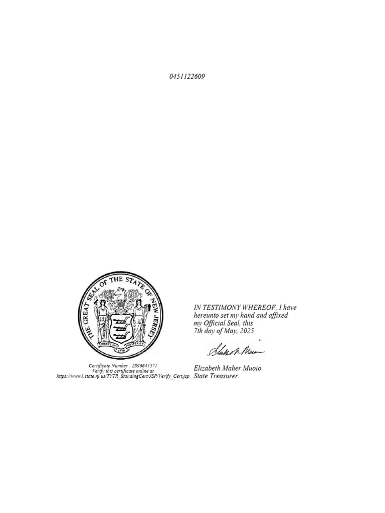 Certificate of Annual Report | PDF